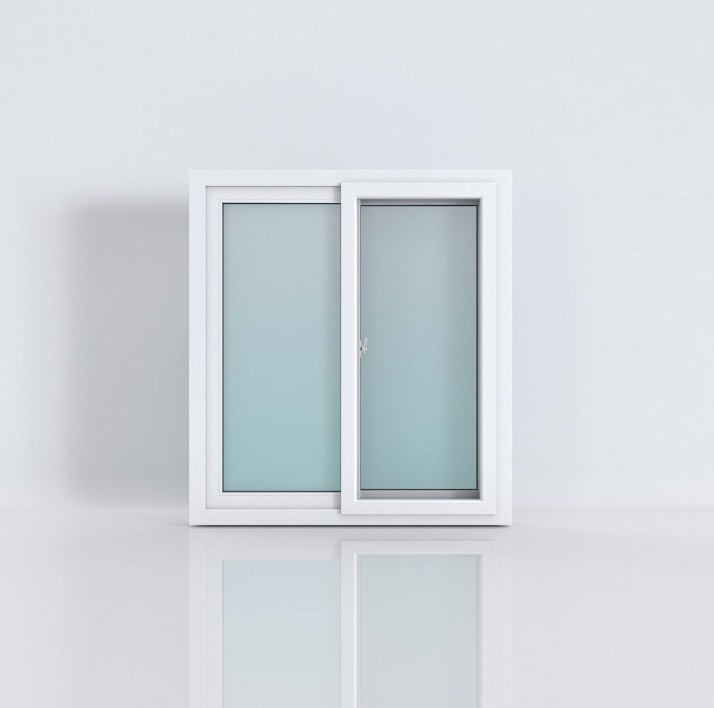 HOFFEN TRENDY SLIDING WINDOW 100x110 WHITE WITH NET - Hoffen Asia