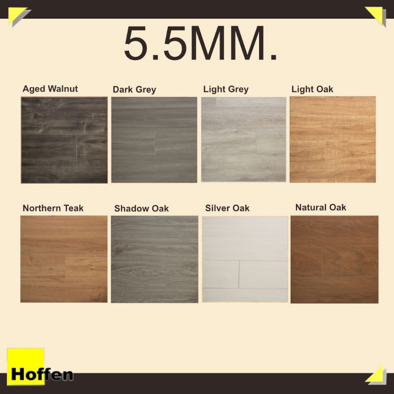 พื้นไม้ SPC German Spruce 5.5 มม. 2 ตรม(ราคาต่อกล่อง) - Hoffen Asia