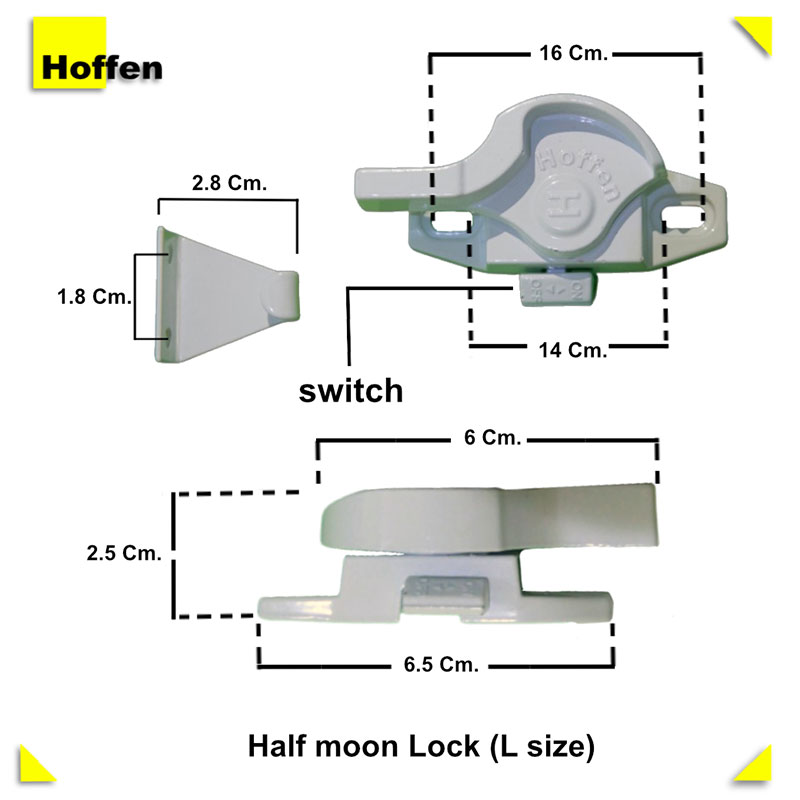 Half Moon (Large) - Right Lock - Hoffen Asia